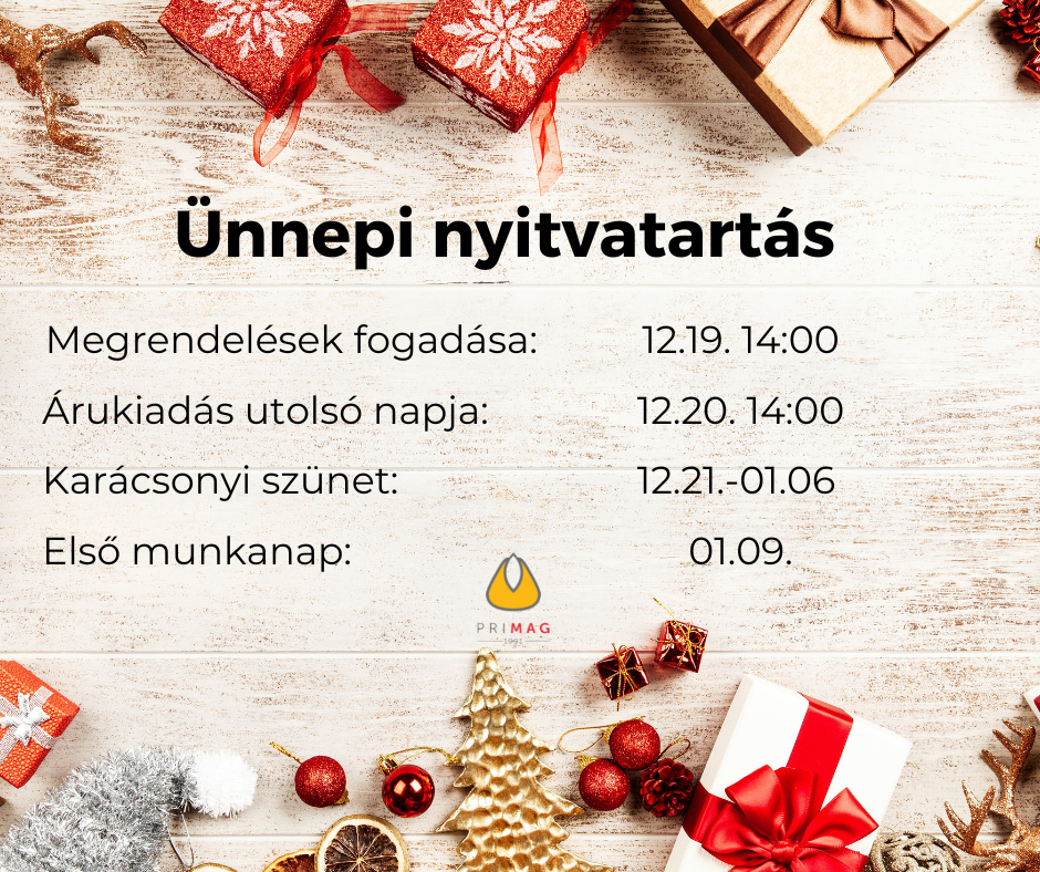 Ünnepi nyitvatartás - Primag blog